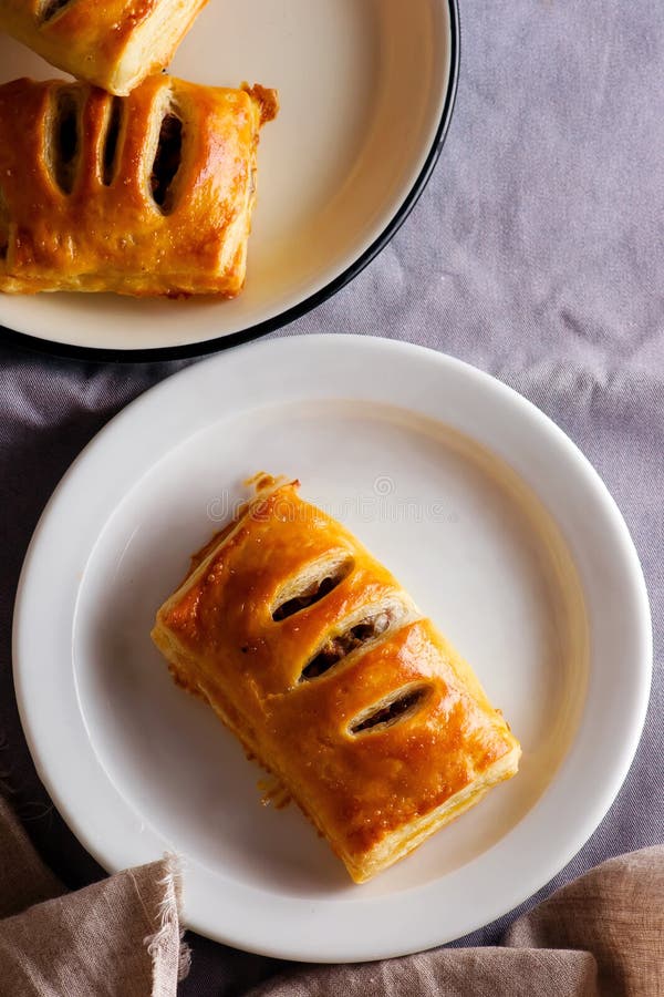 Mini Pies with Meat.style Rustic Stock Image - Image of mini, plate ...