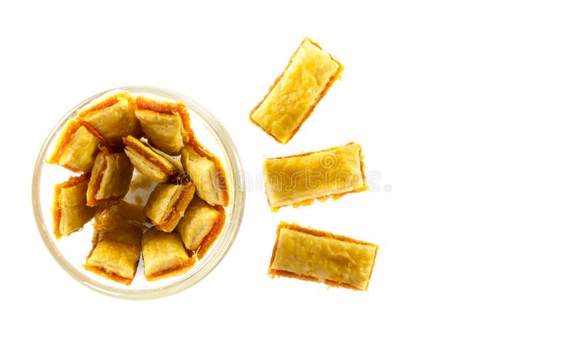 Mini Pineapple Pie in the Glass Bowl Stock Photo - Image of dinner ...
