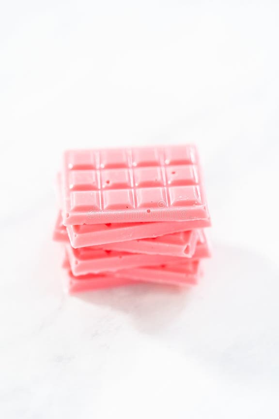 Mini pink chocolates stock photo. Image of handmade - 276700774