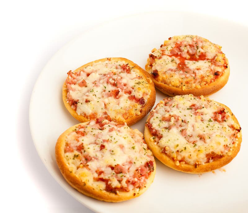 Mini pizza sandwiches stock photo. Image of baked, closeup - 9239878