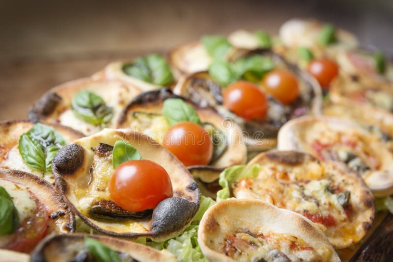 Mini Pizza stock photo. Image of close, baked, food, cheese - 42532782