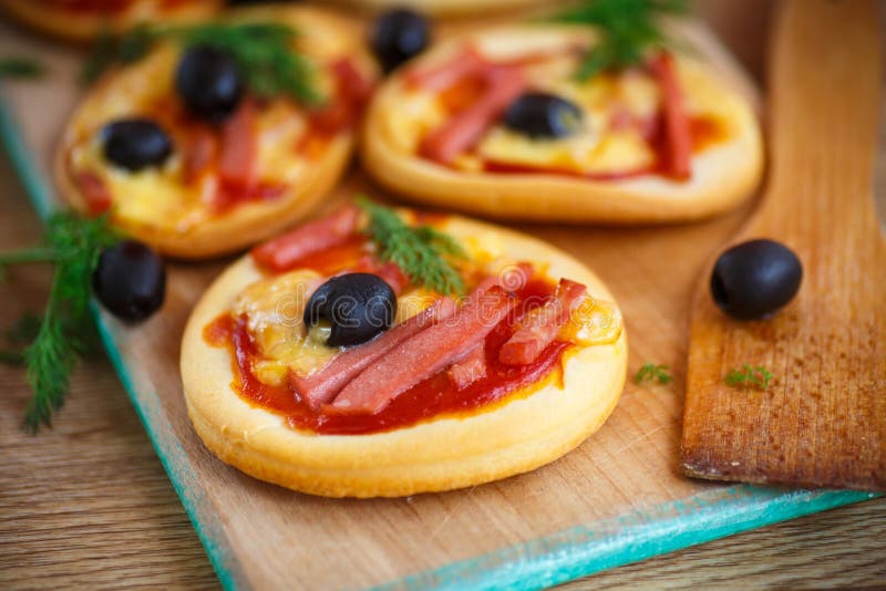 Mini pizza stock image. Image of italian, mini, lunch - 50741031