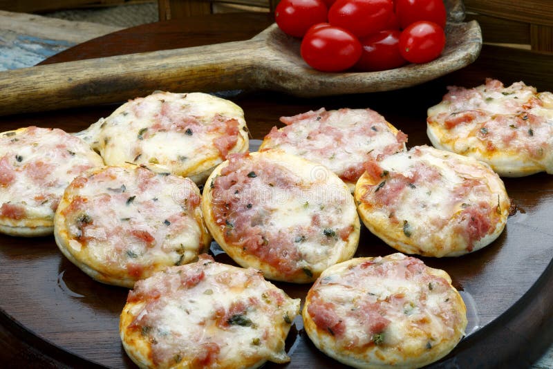 Mini pizza stock image. Image of close, dinner, meal - 60157093