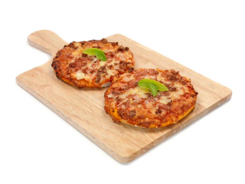 Mini Pizzas stock photo. Image of white, dinner, object - 14523014