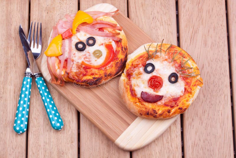 Mini pizzas stock image. Image of green, leaf, delicious - 26958929