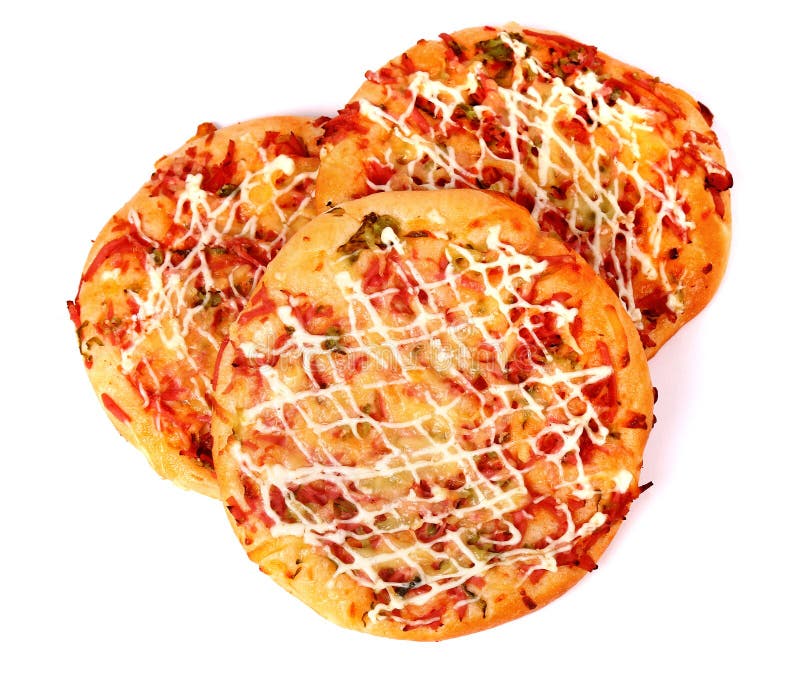 Mini pizzas stock image. Image of minipizza, mayonnaise - 84079797