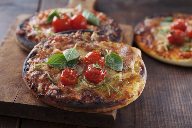 Mini pizzas stock image. Image of snack, food, finger - 35682827