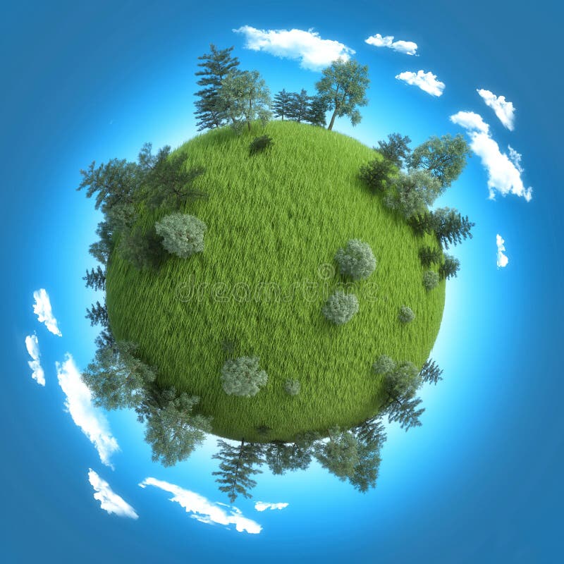 Mini Planets Illustration