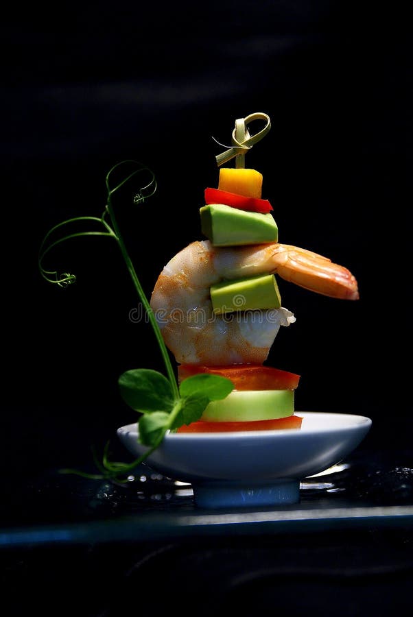 Mini prawn cocktail stock image. Image of isolated, food - 12569619