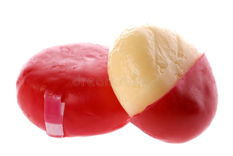 Mini quesos del queso Edam imagen de archivo. Imagen de suizo - 4095785