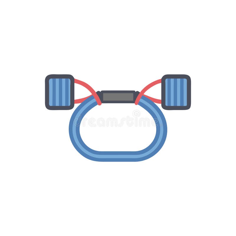 Mini Resistance Band Icon stock illustration. Illustration of dumbbell ...