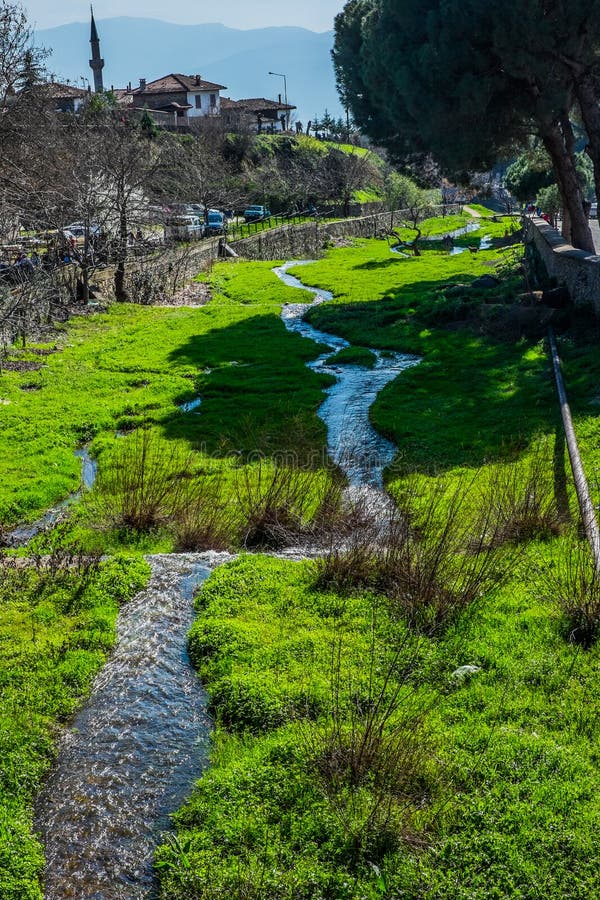 Mini river stock image. Image of grass, village, watercourse - 84737777