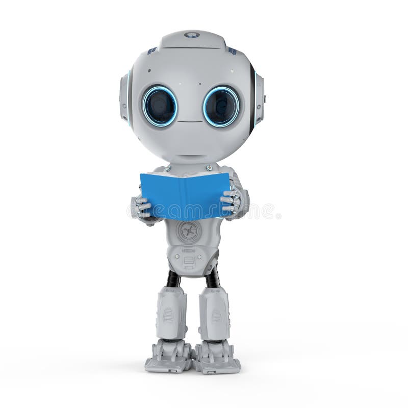 Mini robot finger point stock illustration. Illustration of automaton ...