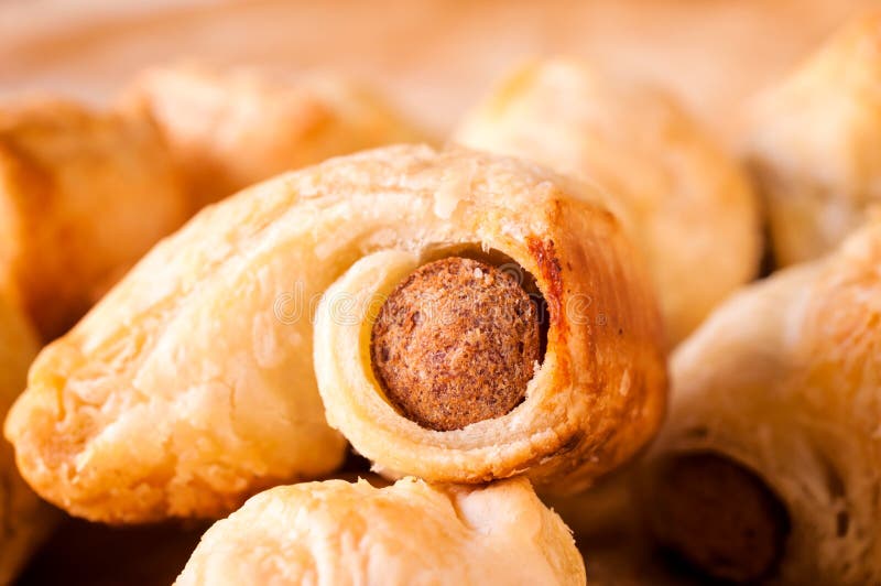 Mini Salsicha Rolls Do Partido Foto de Stock - Imagem de gourmet ...