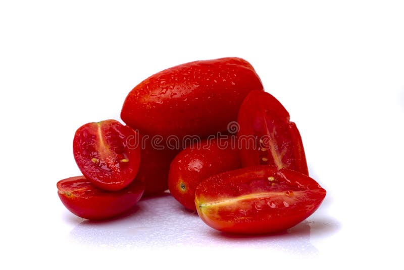 Mini roma red tomatoes stock photo. Image of healthy - 197705534