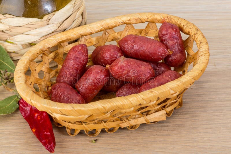 Mini salami stock photo. Image of salami, meat, snack - 50133390