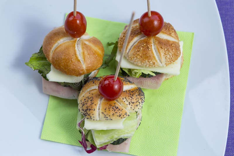 Mini sandwich set stock photo. Image of lunch, lettuce - 73243922