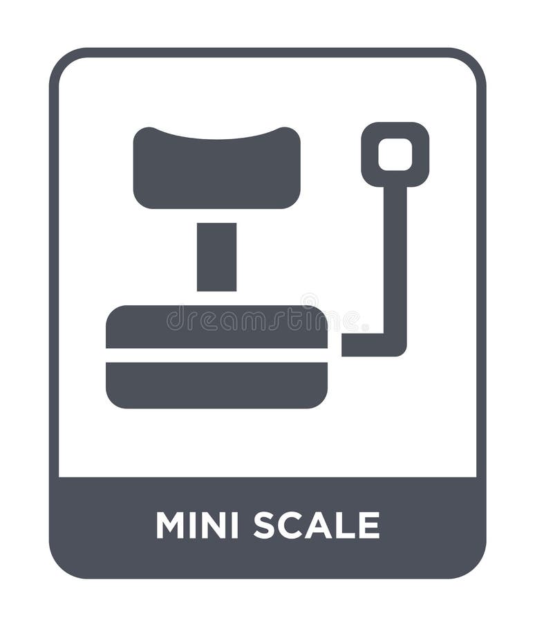 Mini Scale Icon in Trendy Design Style. Mini Scale Icon Isolated on ...