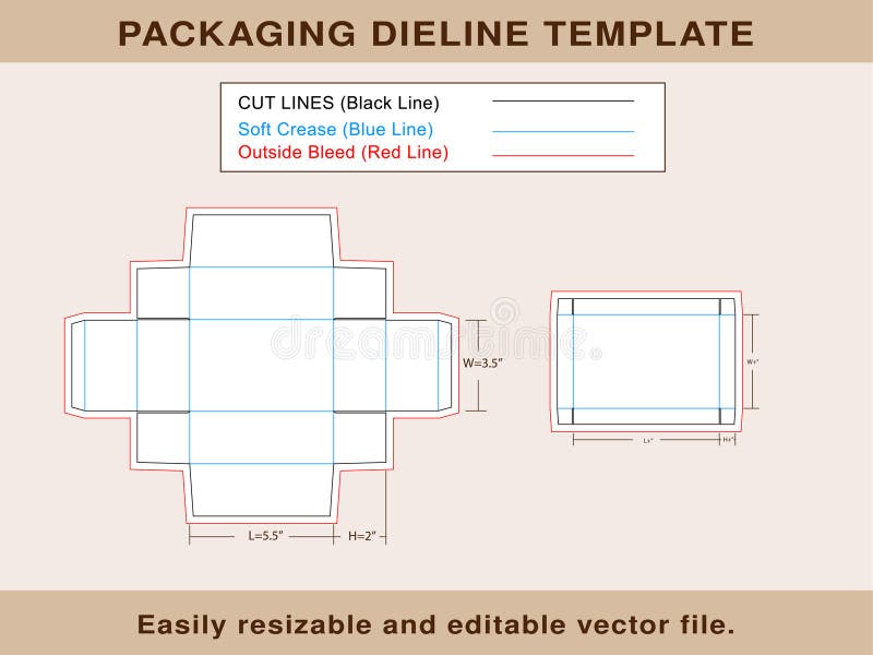 Mini Shoe Box, Favor Gift Box Dieline Template Stock Vector ...
