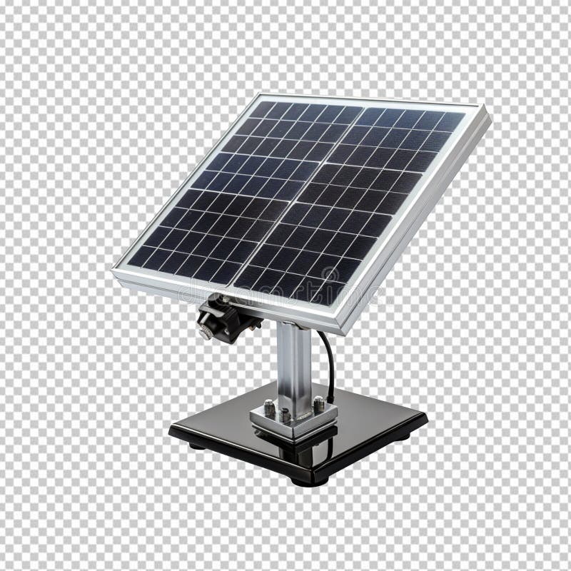 Mini Solar Panel with Stand Isolated on Transparent Background Stock ...