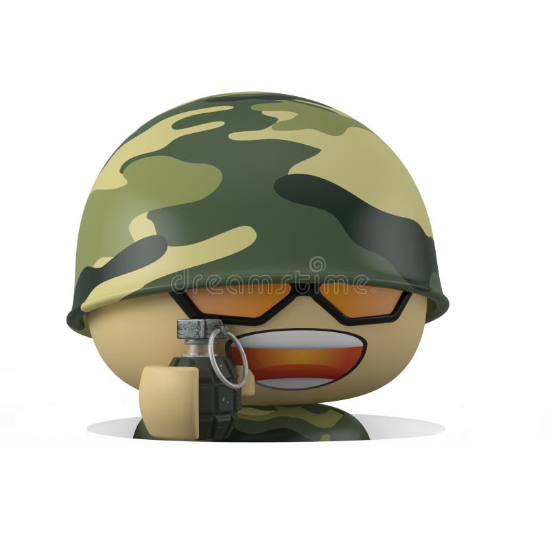 Mini soldier stock illustration. Illustration of caricature - 58435015