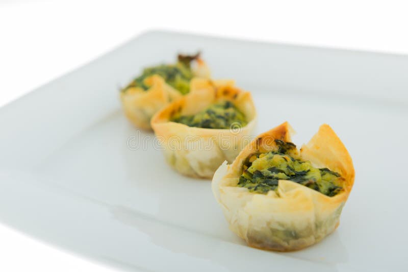 Mini spinach wraps stock photo. Image of edible, bake - 35662106