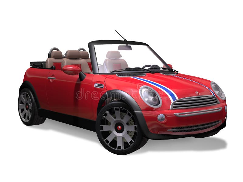 Mini Sports Convertible stock illustration. Illustration of drive ...