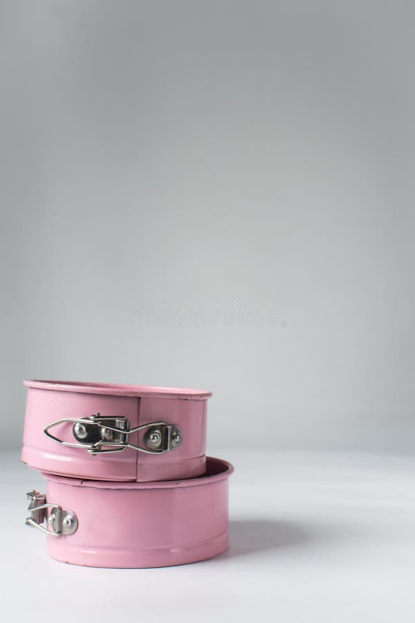Mini Springform Baking Pans, Blue Pastel Baking Pans Stock Photo ...