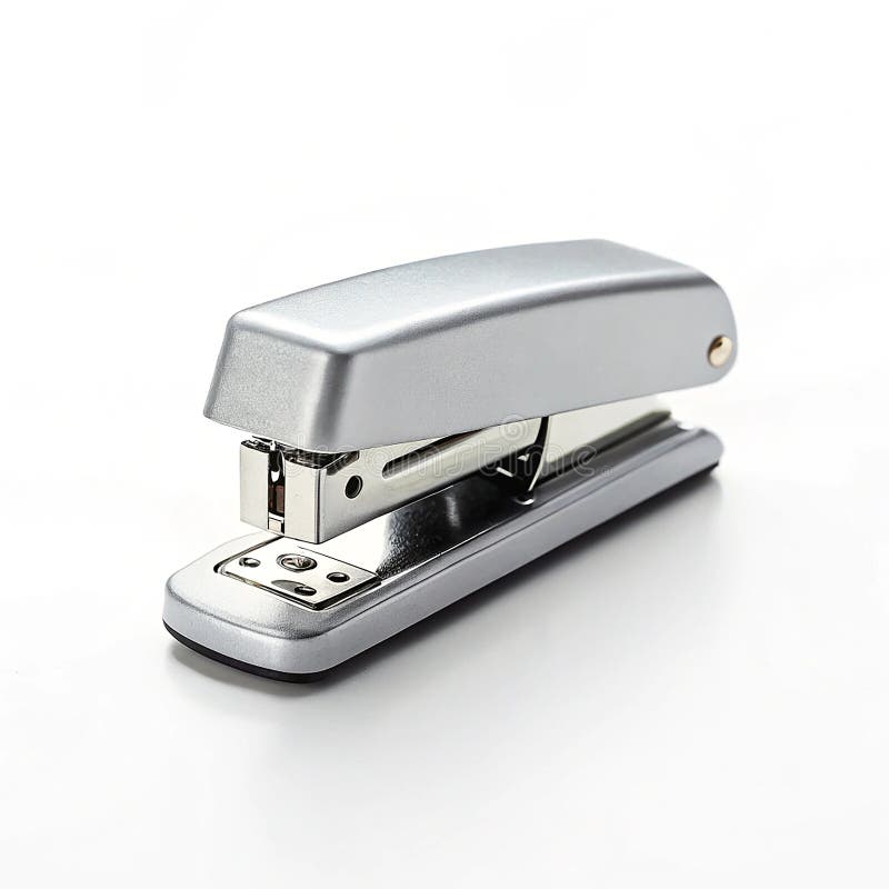 Mini Stapler on White Background Stock Illustration - Illustration of ...