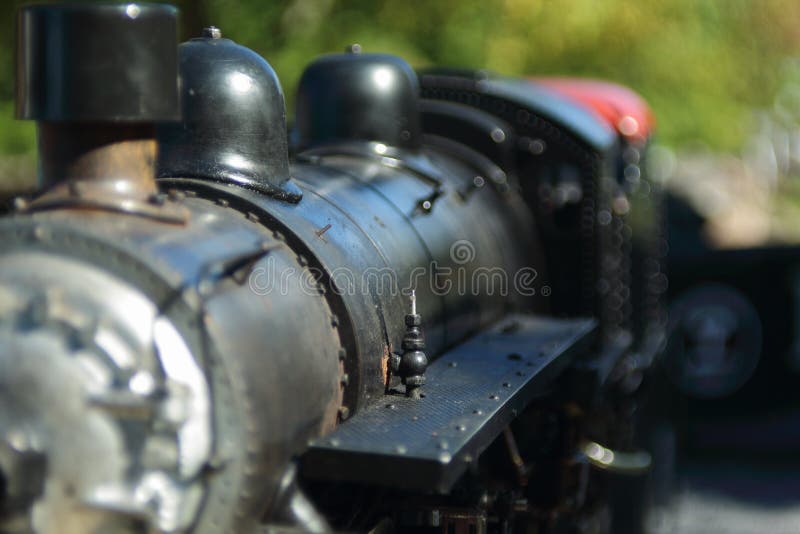Mini Steam Engine Train Model Stock Photo - Image of industry, freight ...