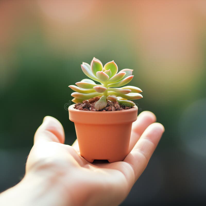Mini Succulent To Use As a Souvenir on Commemorative Dates Stock ...