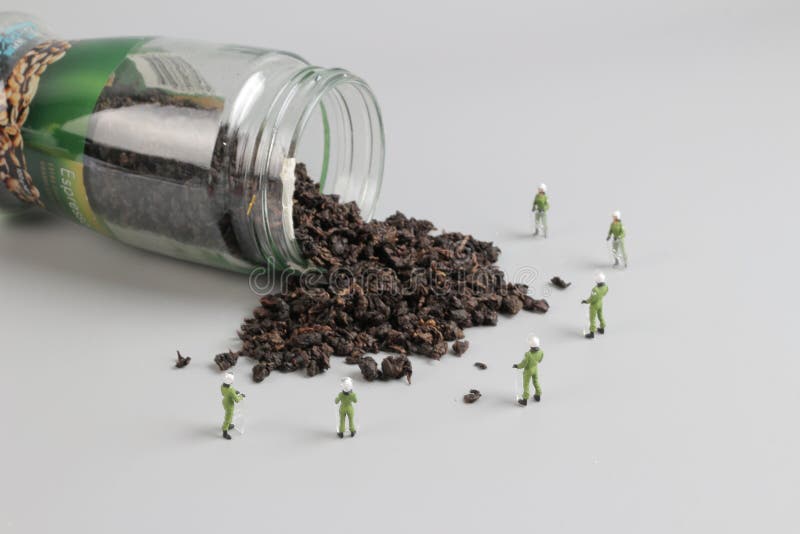 Mini Swat Team with Thrown of Tea Stock Photo - Image of mini, closeup ...
