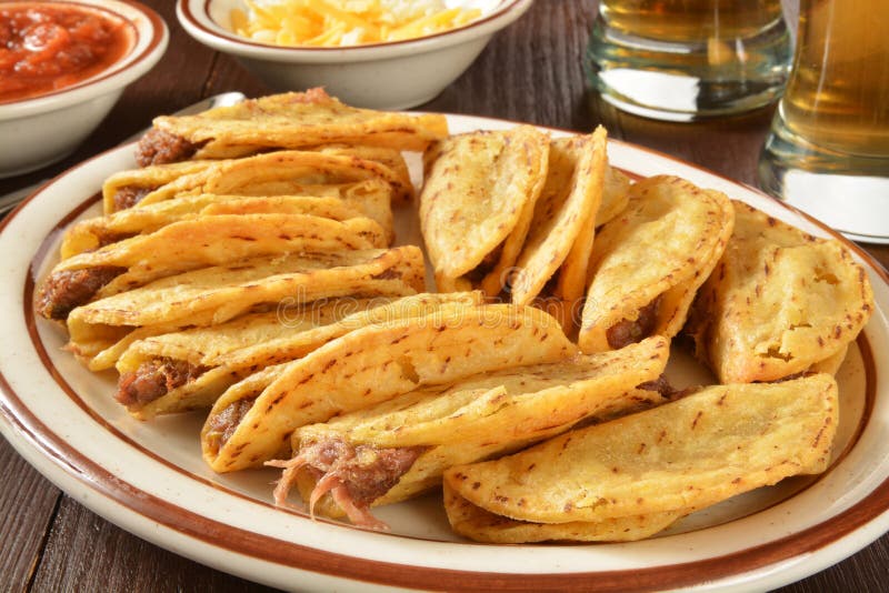 Mini tacos stock photo. Image of tacos, mozzarella, counter - 54282034