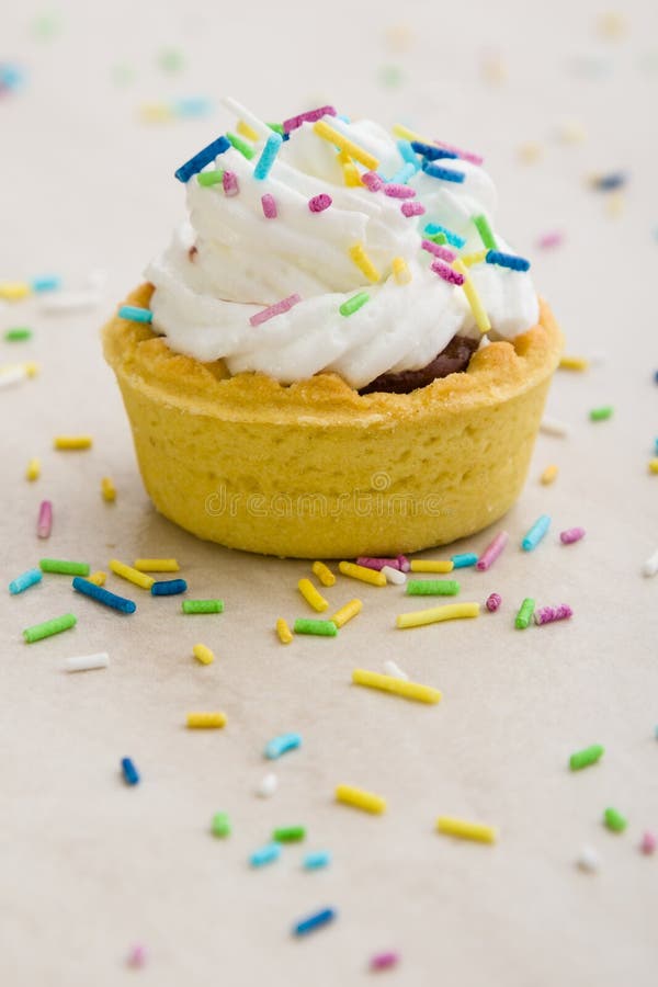 Mini Tart with Color Ornaments Stock Image - Image of custard, mini ...