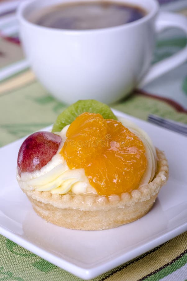 Mini tart with pudding stock photo. Image of berry, fresh - 67420876