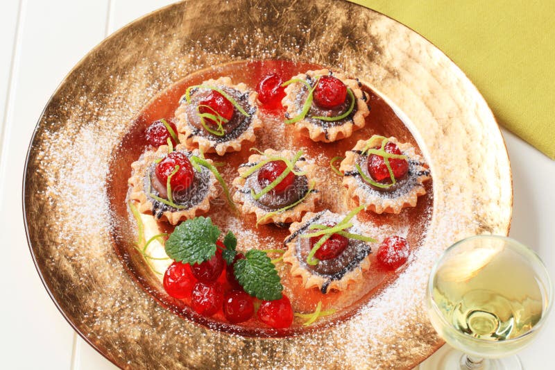 Mini tartlets stock photo. Image of maraschino, sweet - 27990300