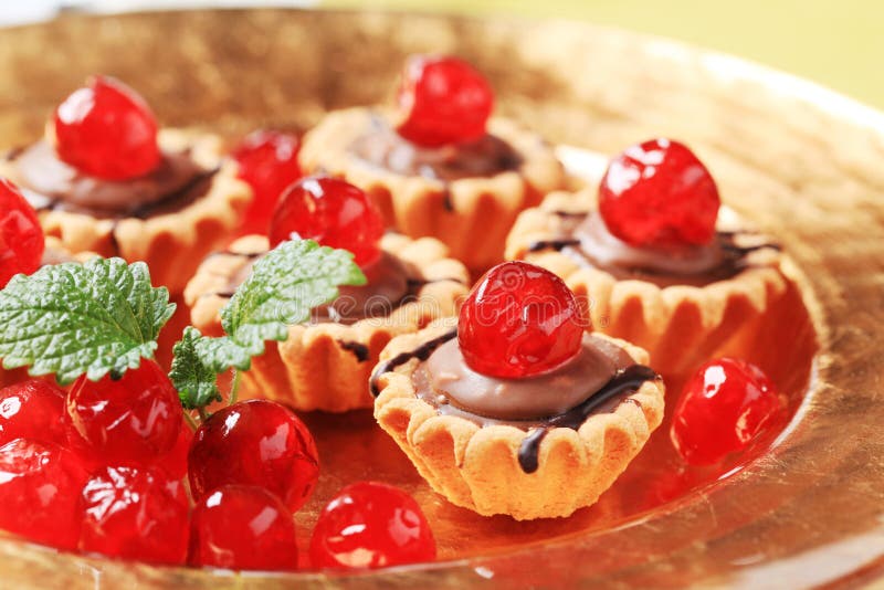 Mini tartlets stock photo. Image of maraschino, sweet - 27990300