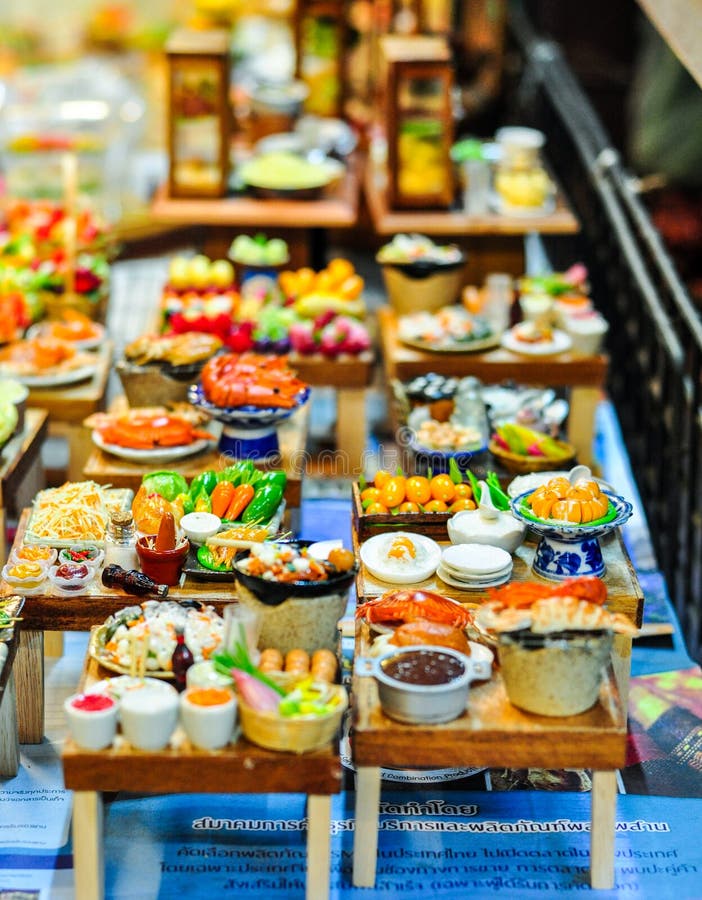 Mini Thai Food Artificial stock image. Image of thai - 74731055