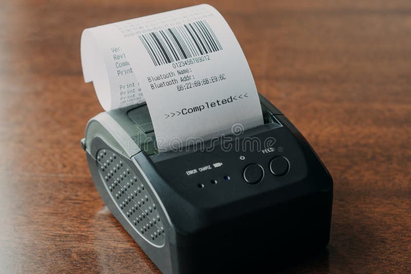 Mini Thermal Printer To Print Using Bluetooth with Roll Paper Stock ...
