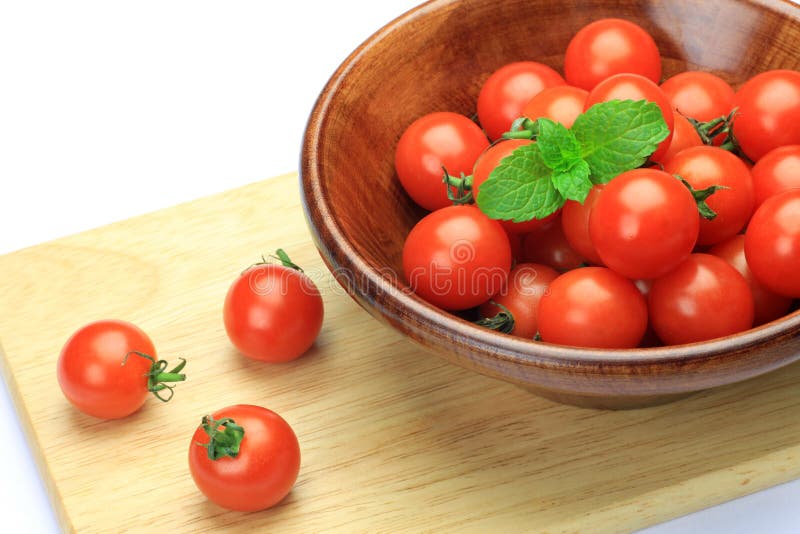 Mini-tomato stock photo. Image of tableware, tree, cutting - 22372610