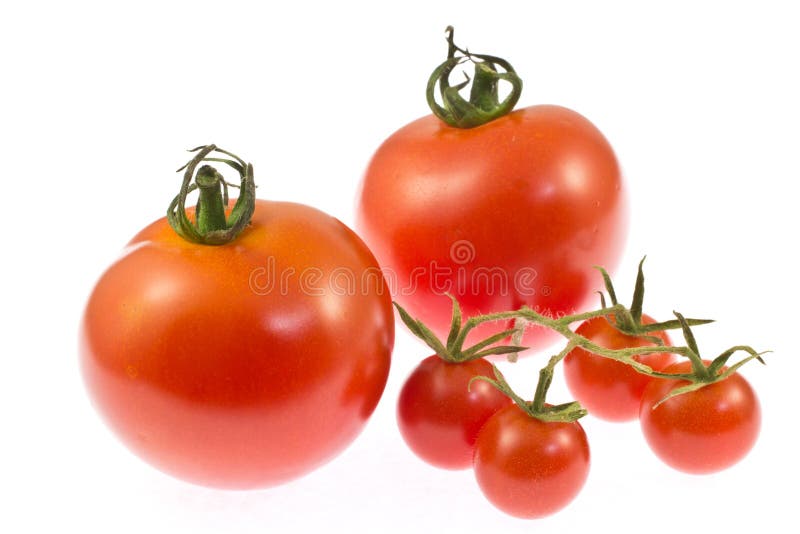 Mini tomatoes and tomatoes stock image. Image of round - 30418503