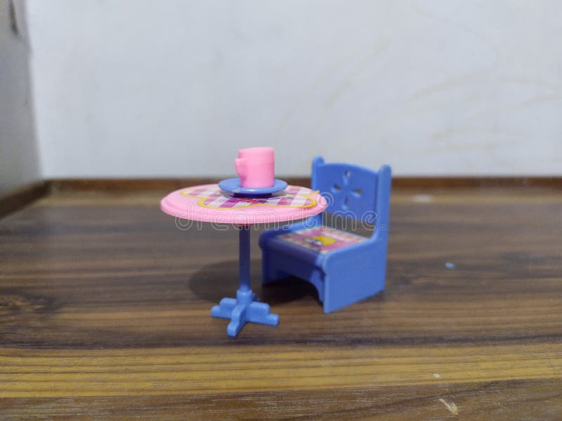 Mini Toy Table Chair and Tea Cup Stock Image - Image of dish, cuisine ...
