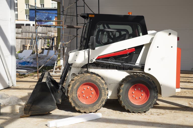 Mini Tractor for Construction Work. Mini Bulldozer Stock Photo - Image ...