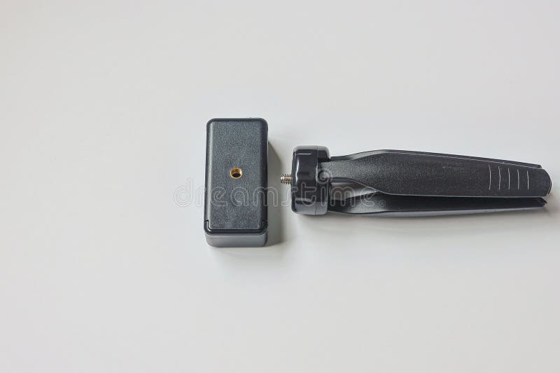 Mini Tripod with Cell Phone Holder, Technology Concept Stock Photo ...