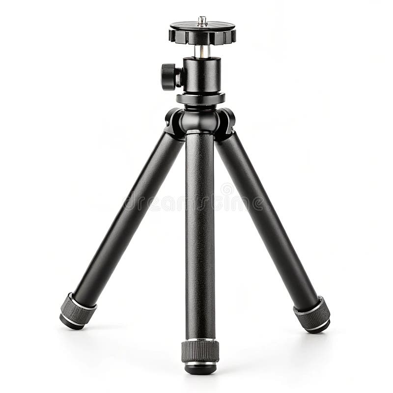 Mini Tripod with Extendable Legs Stock Illustration - Illustration of ...