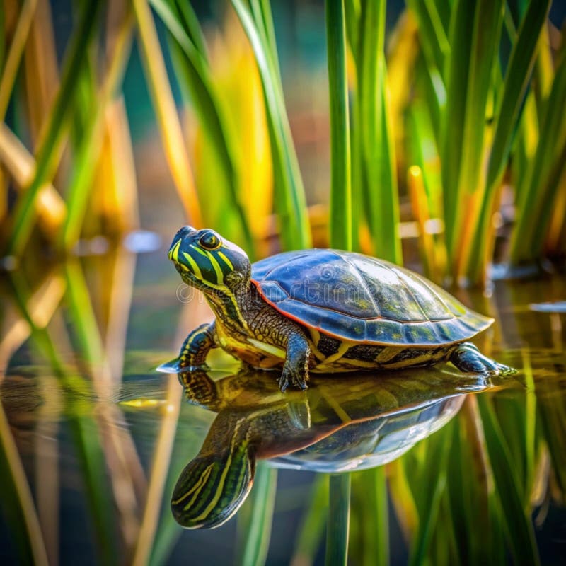 Mini Turtle, Photo , Popular Stock Illustration - Illustration of green ...