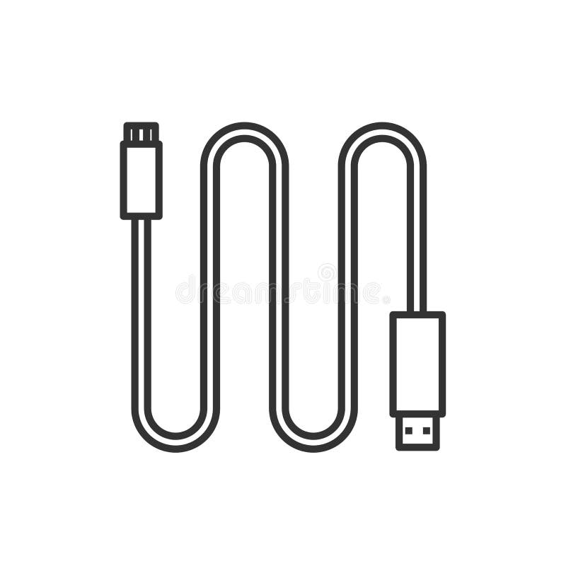 Usb Mini Usb Micro Usb Cable Stock Illustrations – 561 Usb Mini Usb ...