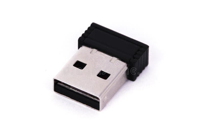 Mini USB Flash Drive Closeup Isolated Stock Image - Image of digital ...