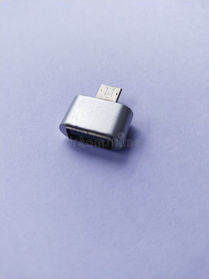 Mini Usb Otg on White Background Stock Photo - Image of number, mini ...