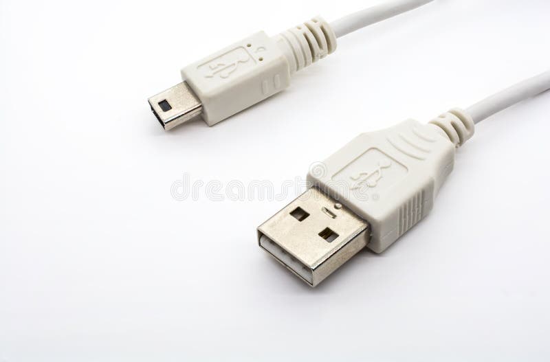 A Mini USB Plug and a Type a USB Plug Stock Image - Image of group ...